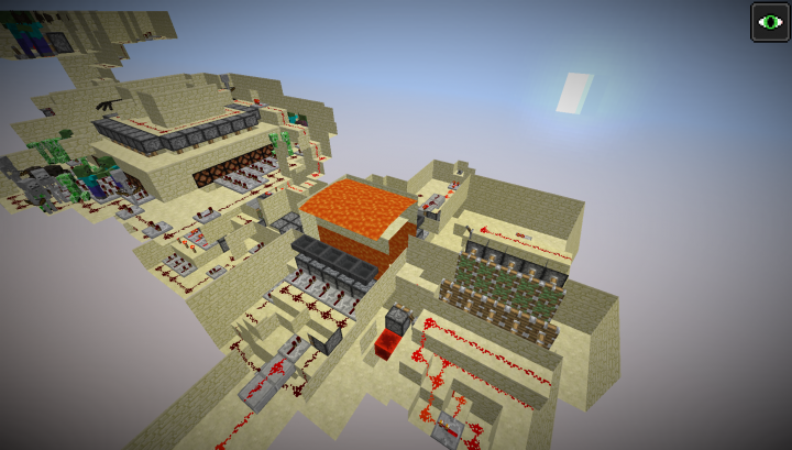 Multi feature redstone base Minecraft Map