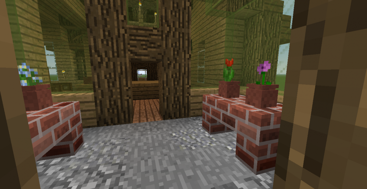 simple, and good-looking Botanists's house/Garden! Minecraft Map
