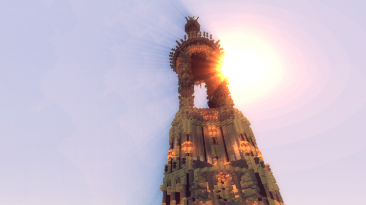 Huge Medieval Tower - 210 blocks high Minecraft Map