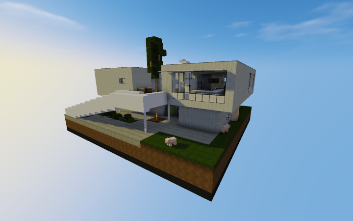 modern family house Minecraft Map