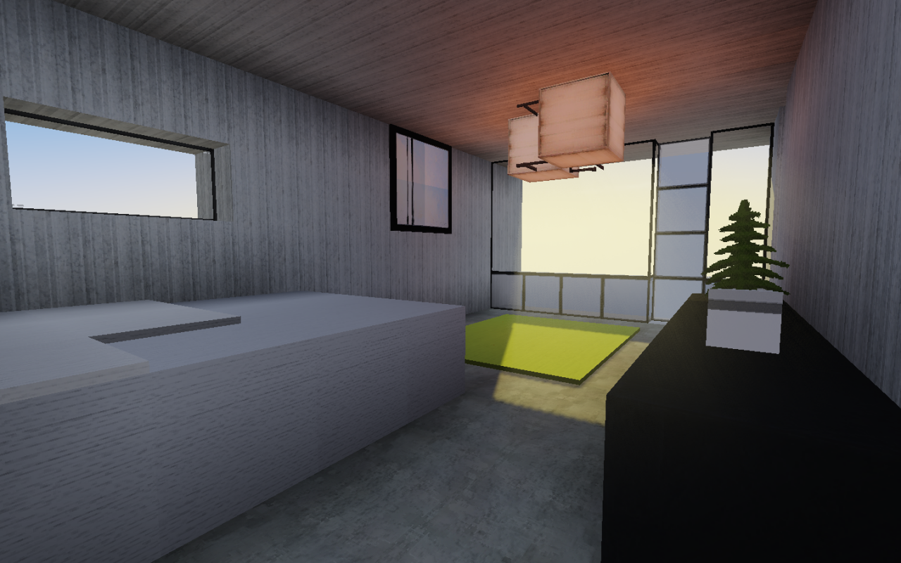 modern family house Minecraft Map