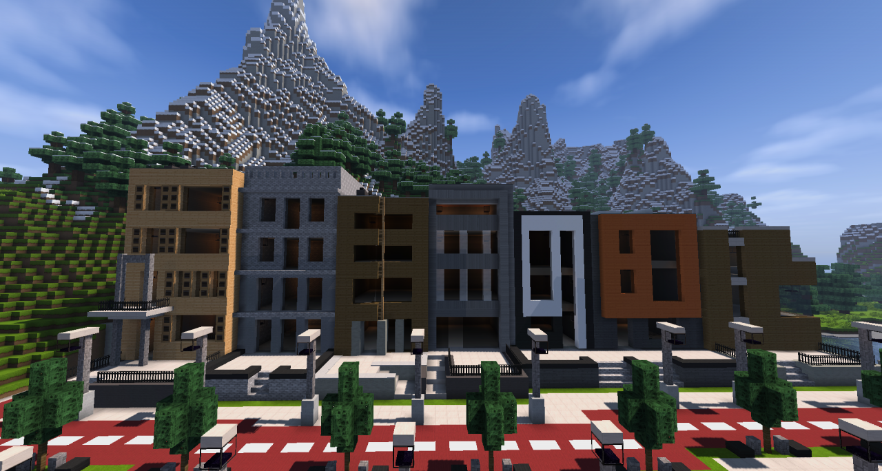 Modern - Dutch Street Houses Minecraft Map