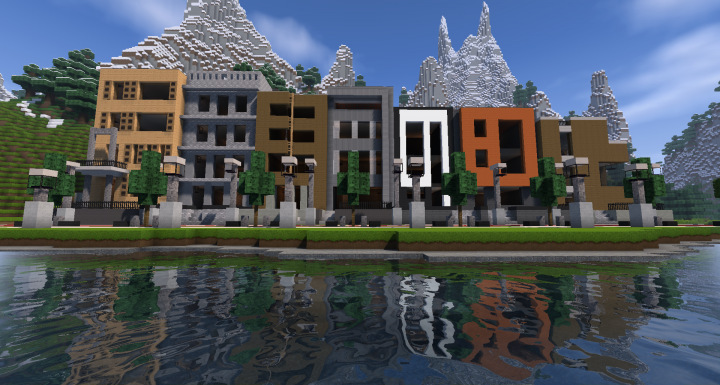 Modern - Dutch Street Houses Minecraft Map