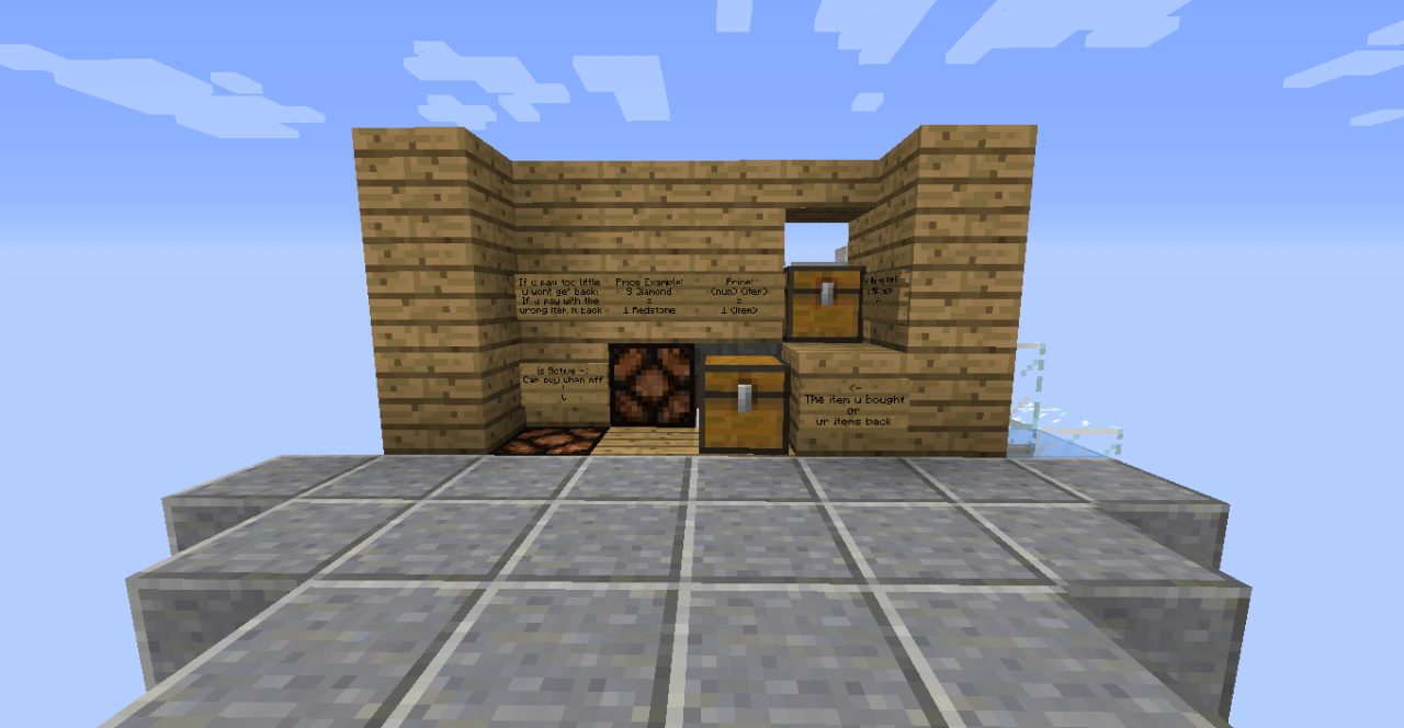 Dynamic Safe Shop Minecraft Map