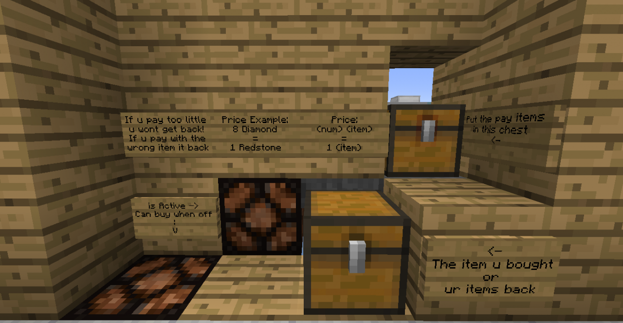 Dynamic Safe Shop Minecraft Map