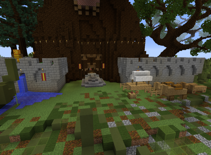 Yggdrasil the last refuge, In the trees solo build Minecraft Map