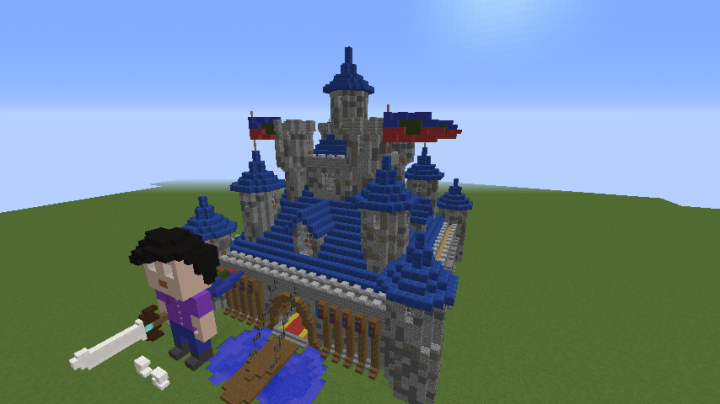 The Blue Castle V2.0!!! Massive Improvement! Minecraft Map