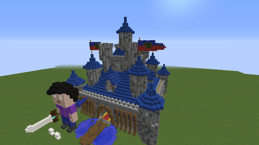 The Blue Castle V2.0!!! Massive Improvement! Minecraft Map