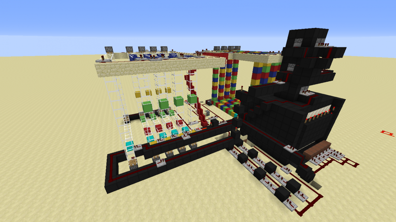 FULL FUNCTIONAL 4x3 SLOTMACHINE WITH MANY FEATURES Minecraft Map