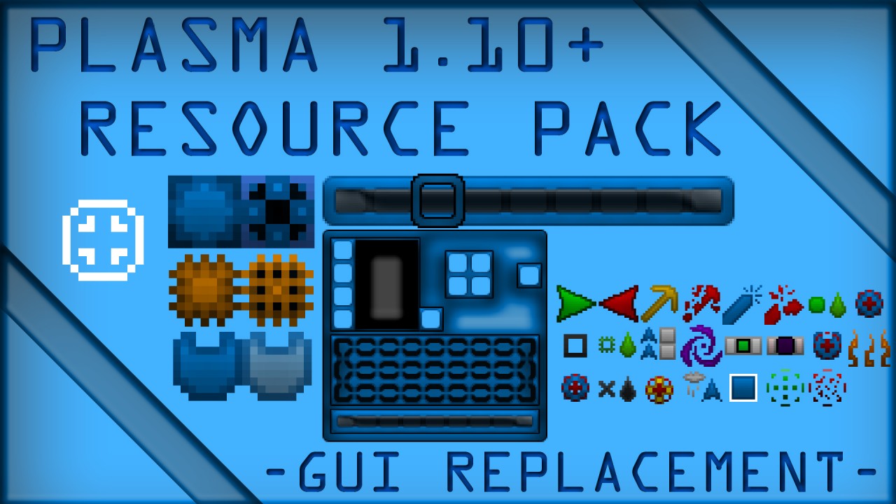 Plasma GUI 1.10+ Minecraft Texture Pack