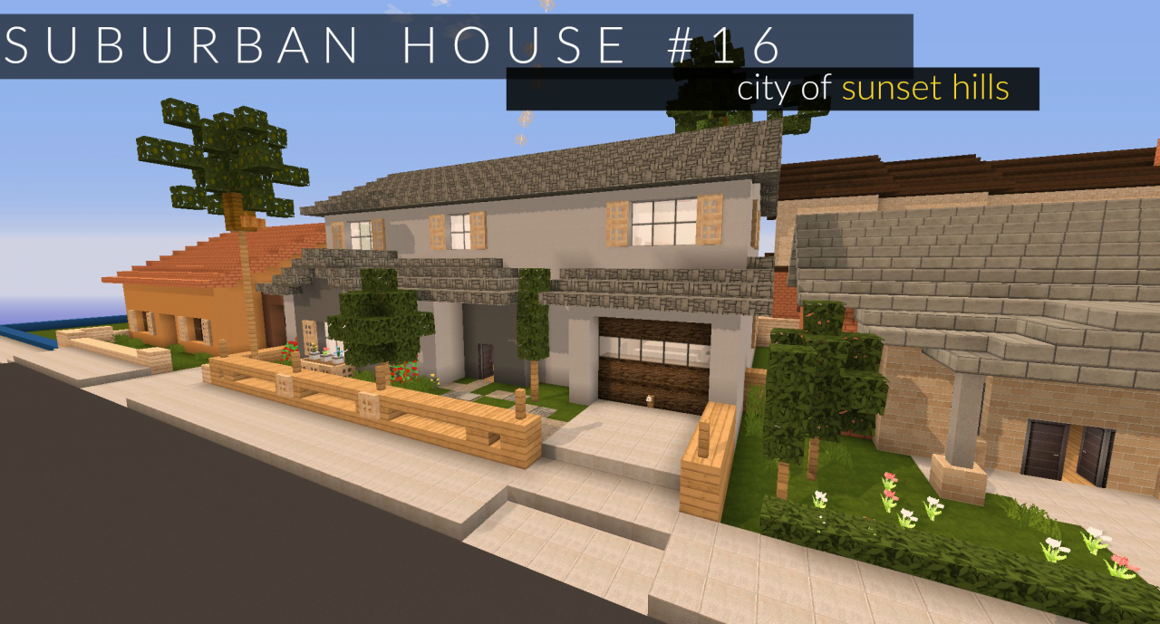 House #16 // city of sunset hills Minecraft Map