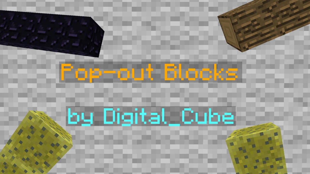 Pop-out Blocks Minecraft Map