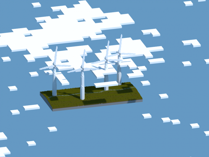 Build Of Majoras | Wind Turbines Minecraft Map