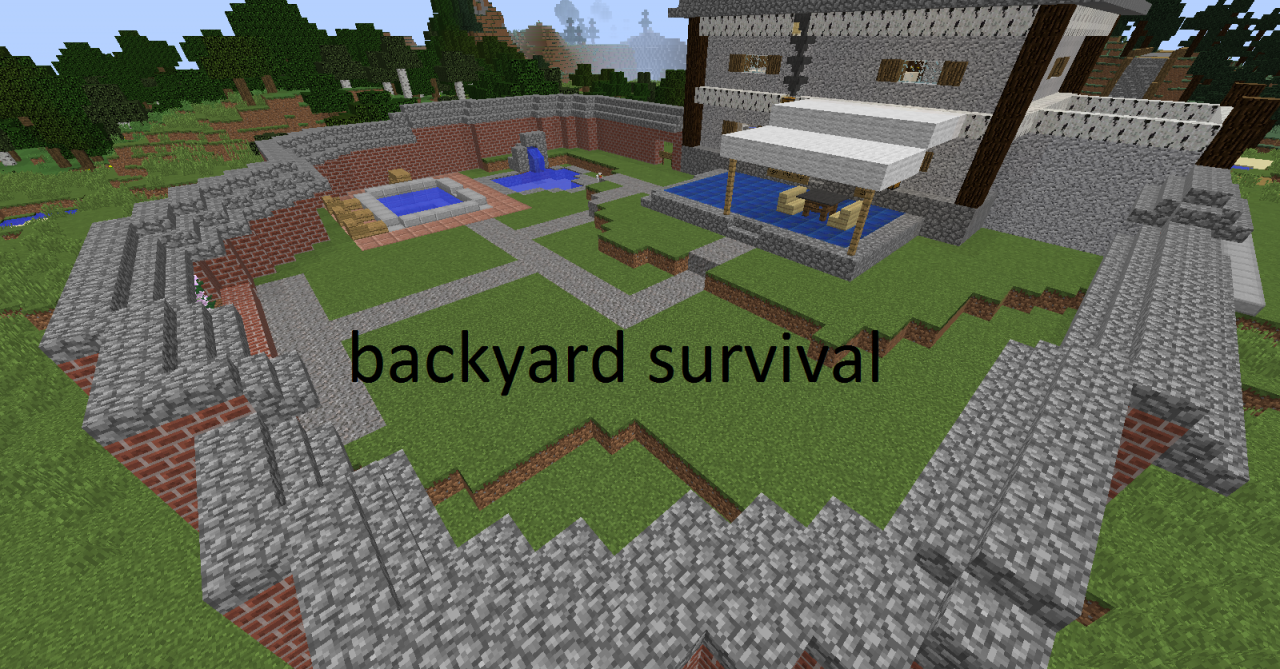 backyard survival Minecraft Map