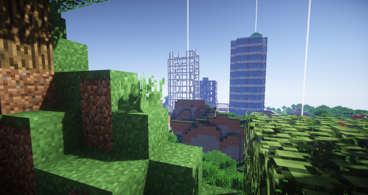 Minecraft towny. Functional City experiment. Minecraft Map