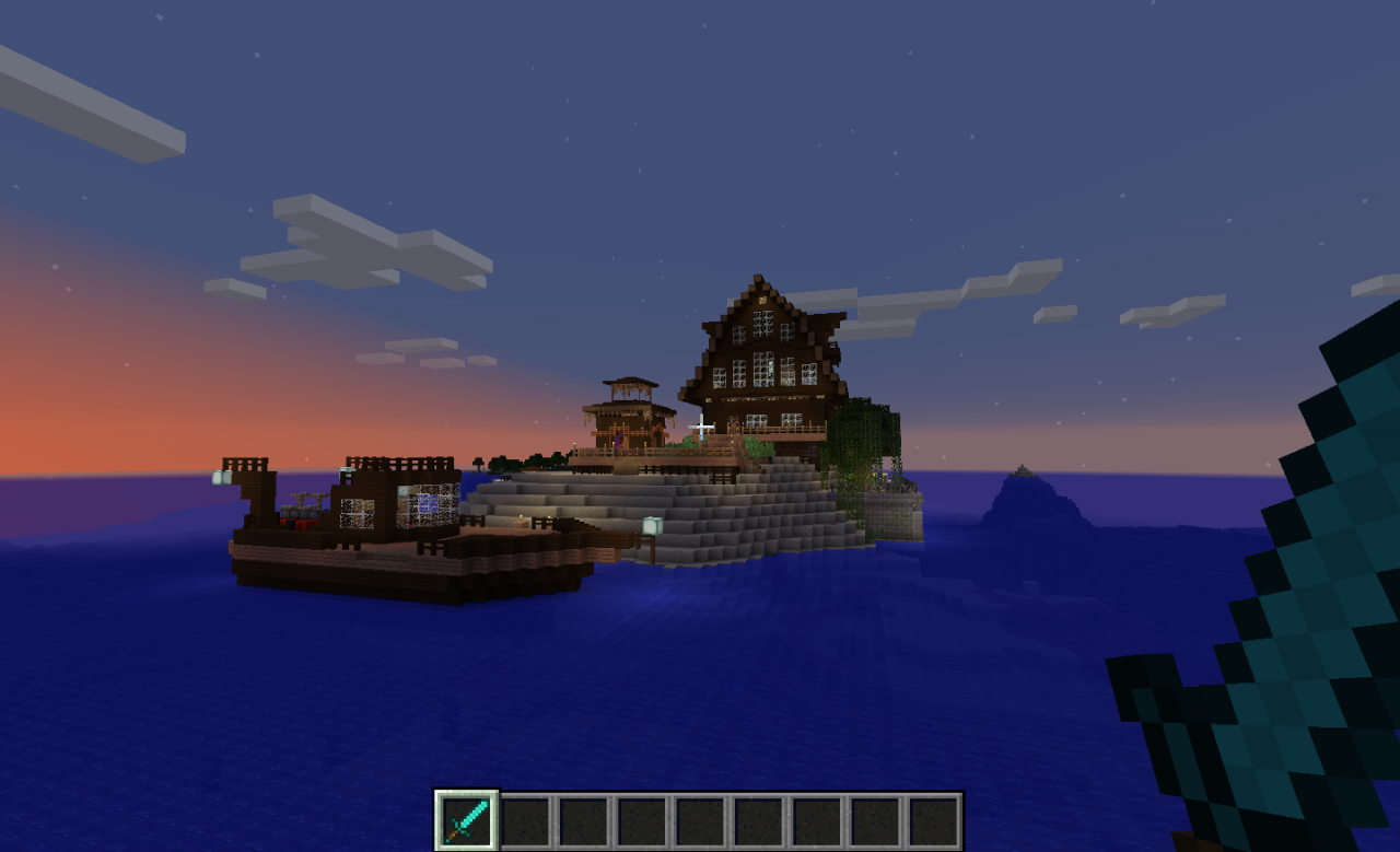 Island House & Farm Minecraft Map