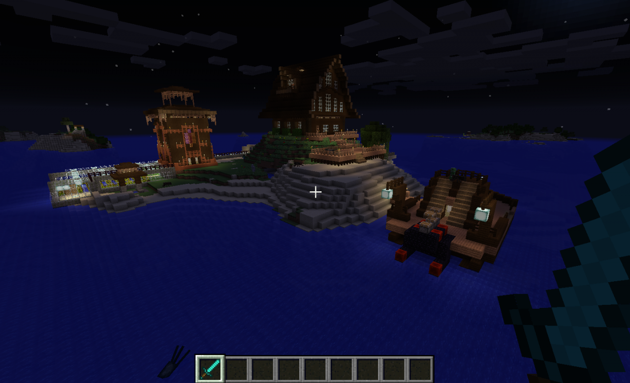 Island House & Farm Minecraft Map