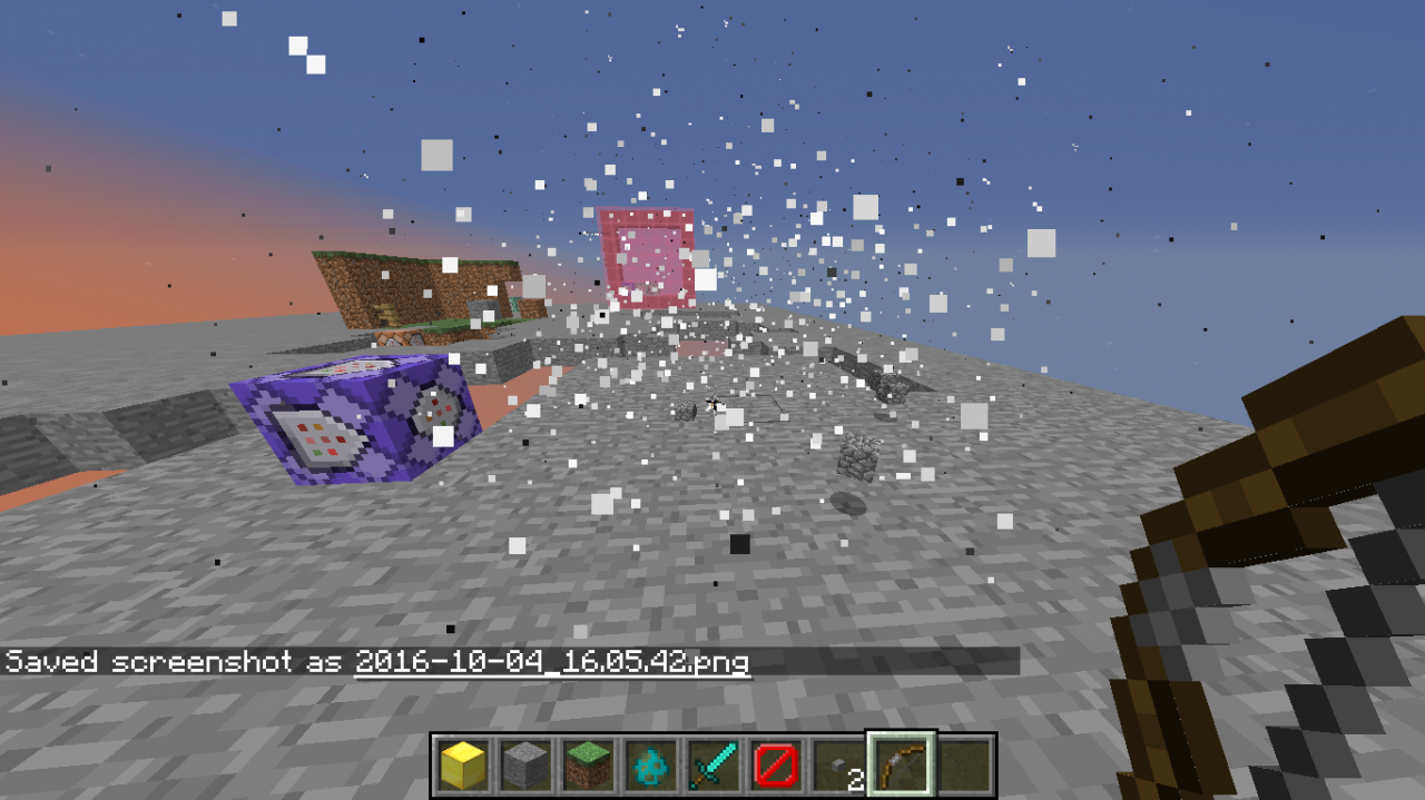Exploding arrows ONE COMMAND Minecraft Map