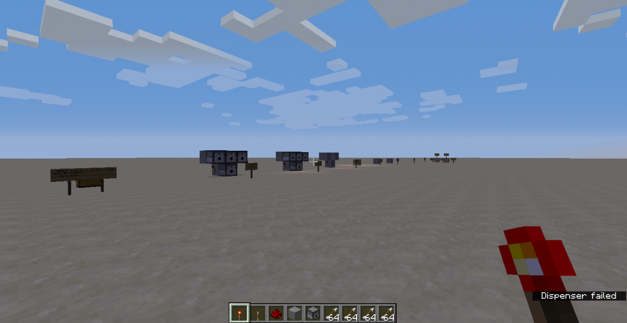 redstone ARROW, Step by Step on how to make a rapedfire mechean Minecraft Map