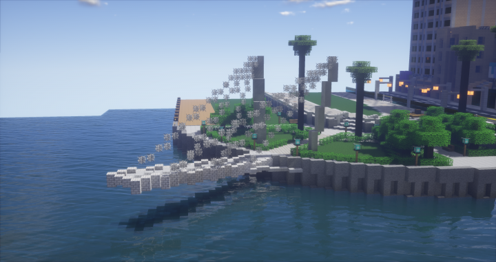 Modern Suspension Pier - Greenfield Minecraft Map