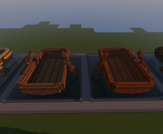 3D pixelart Boats - [High Detail] Minecraft Map