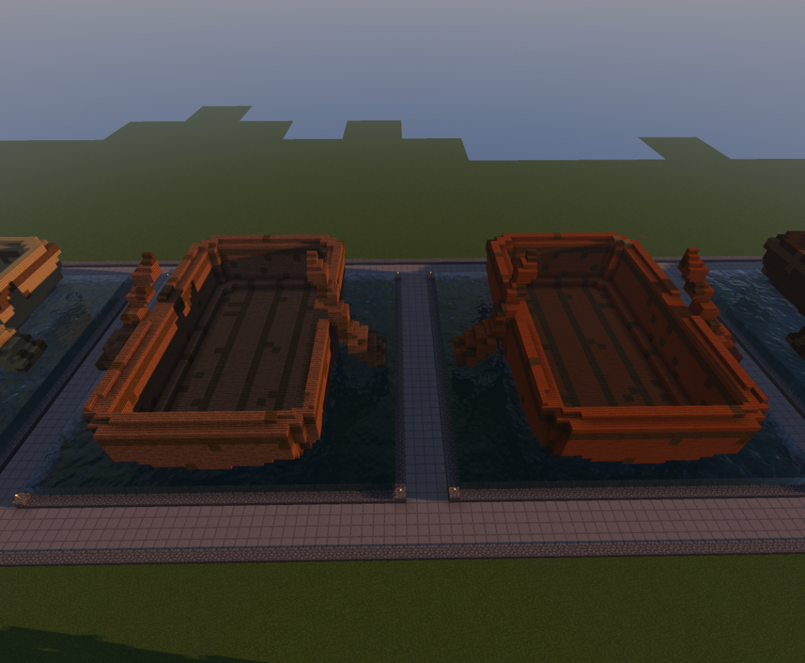 3D pixelart Boats - [High Detail] Minecraft Map