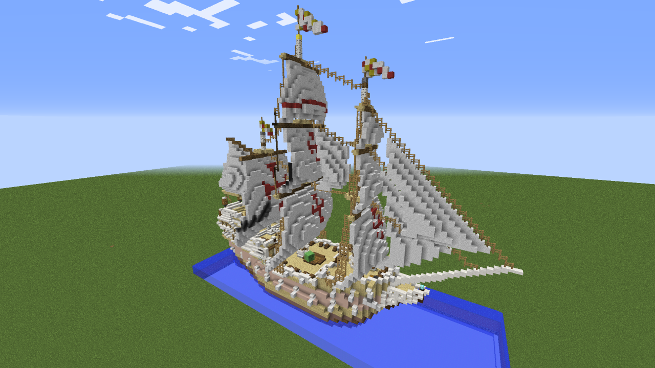 Beautifull MedieVal Ship and Castle ! Minecraft Map
