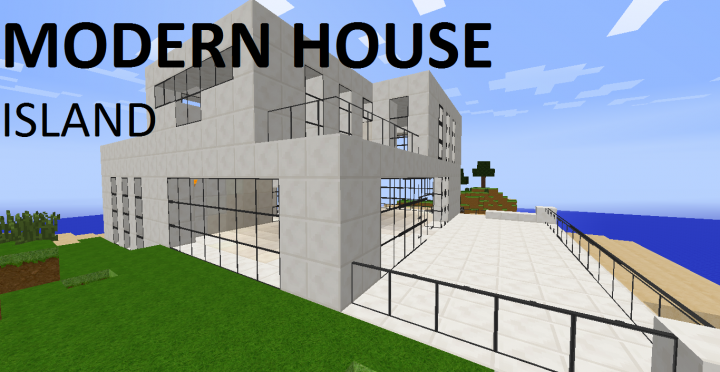 Modern house on island Minecraft Map