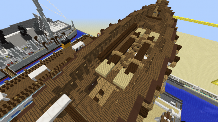 Lifeboat 4 of RMS Titanic Minecraft Map