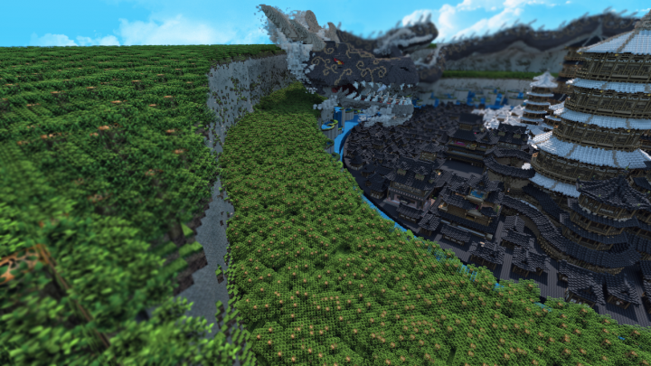 the yin-yang Orient Minecraft Map