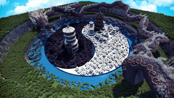 the yin-yang Orient Minecraft Map