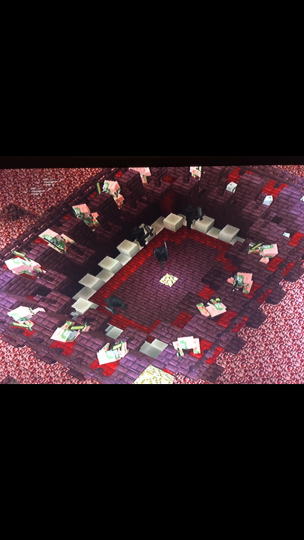 Nether fighting pit Minecraft Map
