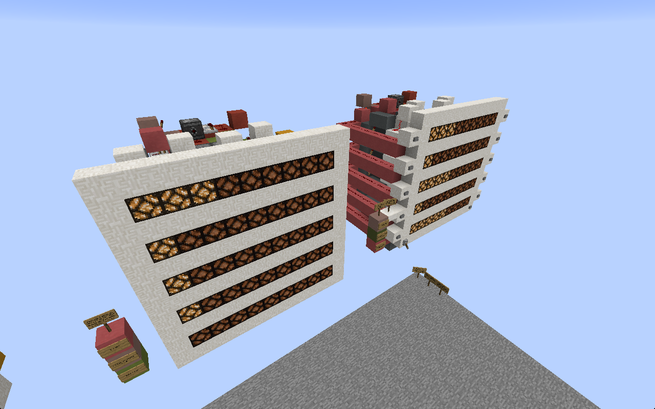 Extendable compact counter with digit-bar display (for 3 digits: 9x7x9, for 7 digits: 9x15x9 ...