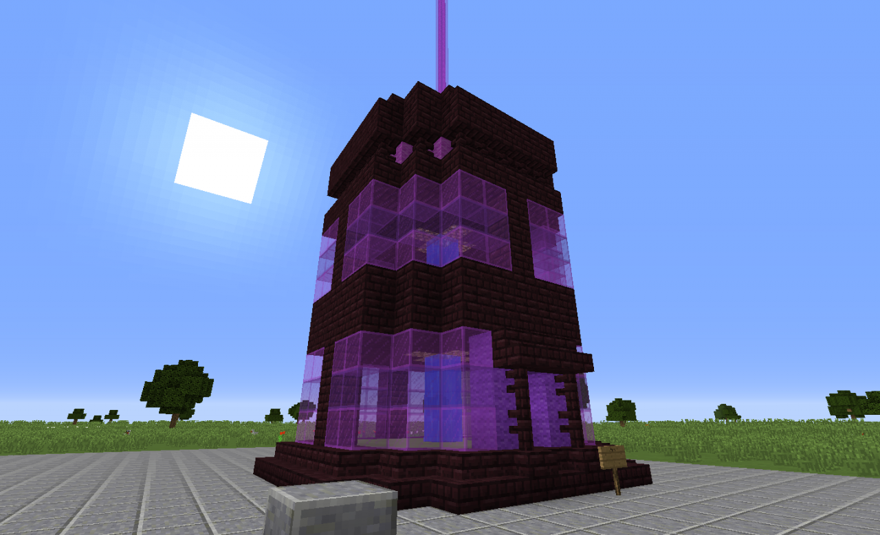 crystal farm building Minecraft Map