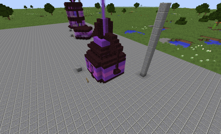 purple crystal house Minecraft Map