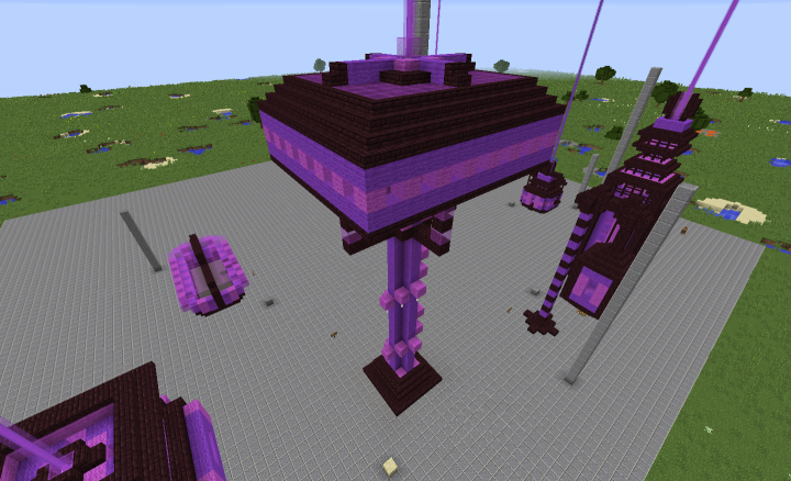 purple crystal observatory Minecraft Map