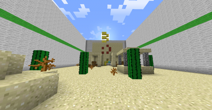 Find the button (15 levels Minecraft Map