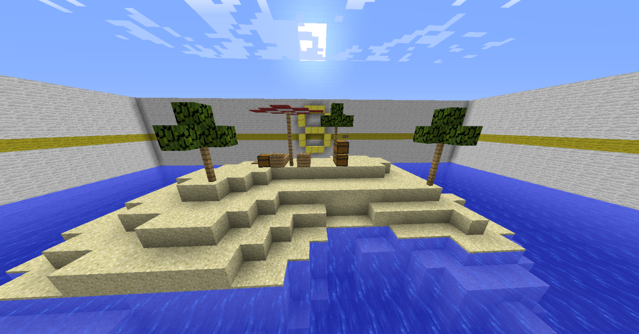 Find the button (15 levels Minecraft Map