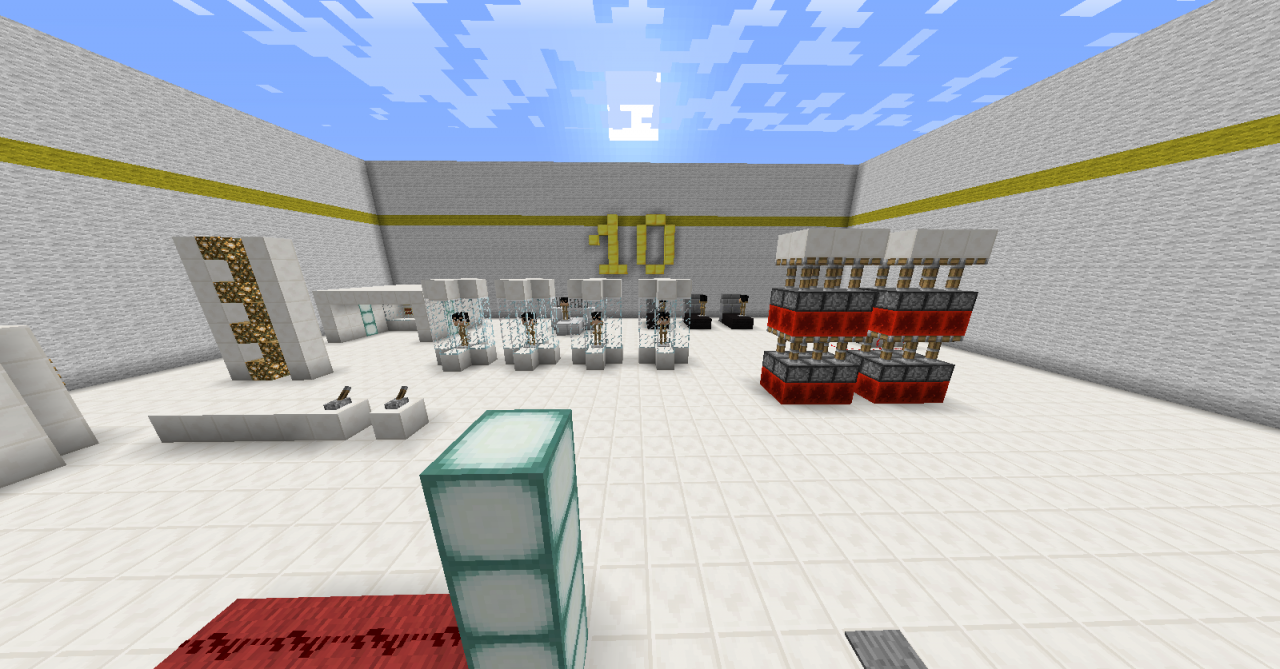 Find the button (15 levels Minecraft Map