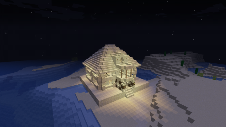 Modern sand house Minecraft Map