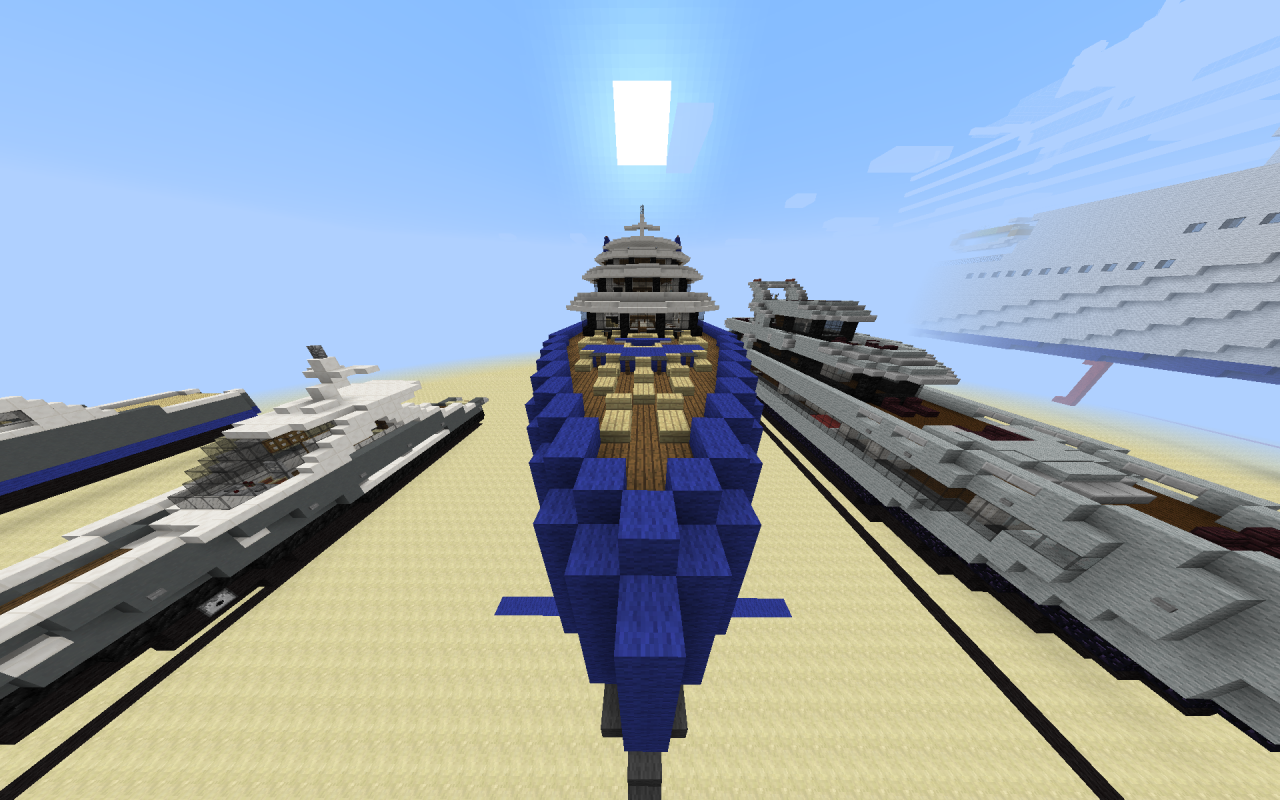 Minecraft Megayacht: Blue Wave Minecraft Map