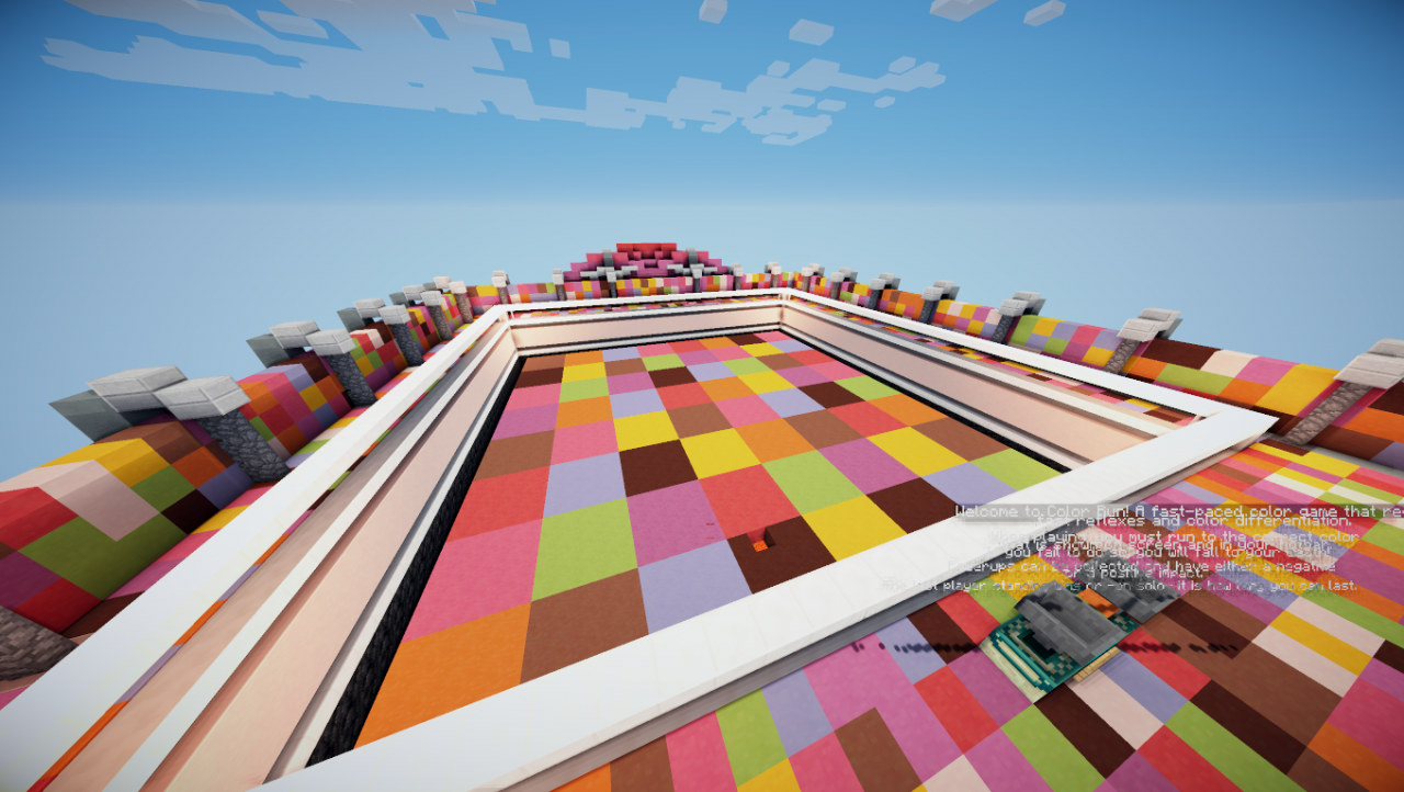 Color Run 2.5 - Fast-paced and Intense PvP & Solo Minigame Minecraft Map