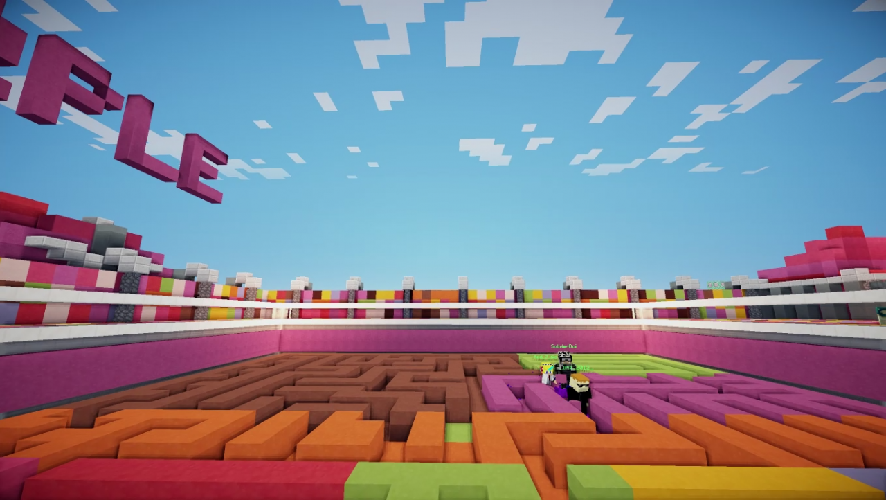 Color Run 2.5 - Fast-paced and Intense PvP & Solo Minigame Minecraft Map