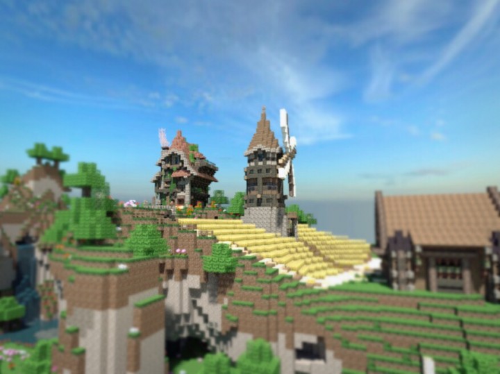 Village in the country Minecraft Map