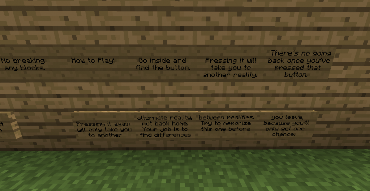 Find the Difference Minecraft Map