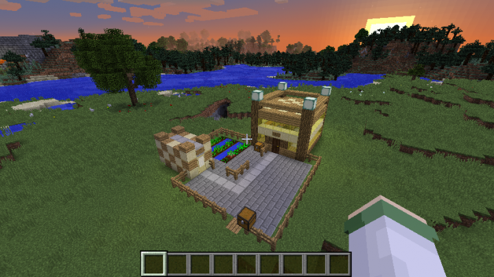 Normal house and Mine Minecraft Map