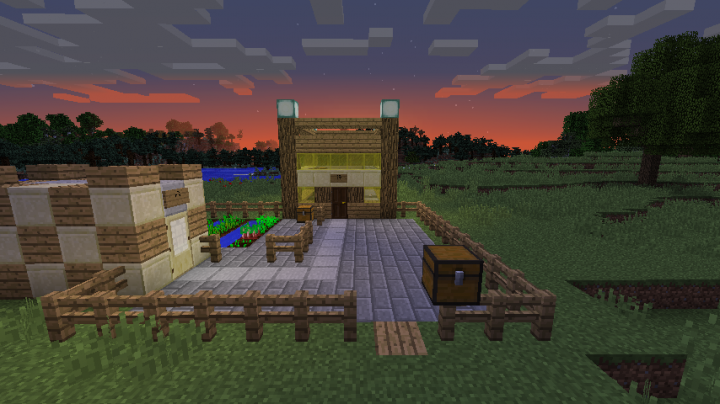 Normal house and Mine Minecraft Map