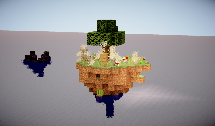 Island (The Floating Island) (Sky Block with Water) Minecraft Map