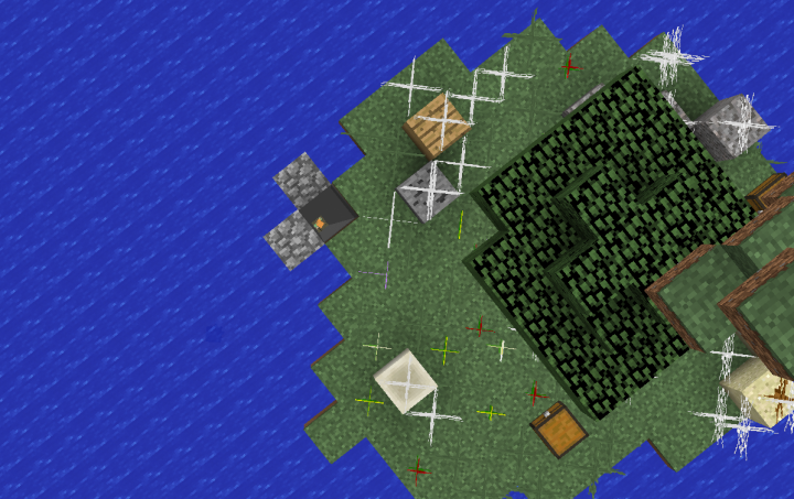 Island (The Floating Island) (Sky Block with Water) Minecraft Map