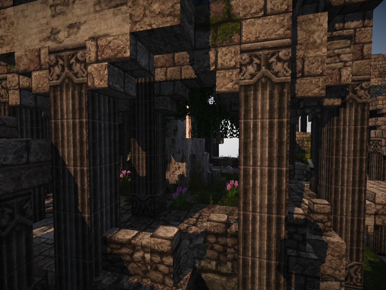 Floating Temple Minecraft Map